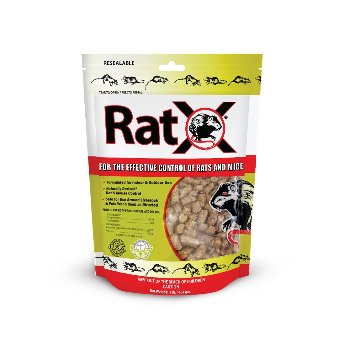 RatX® Pellets - Safe for People, Pets and Wildlife