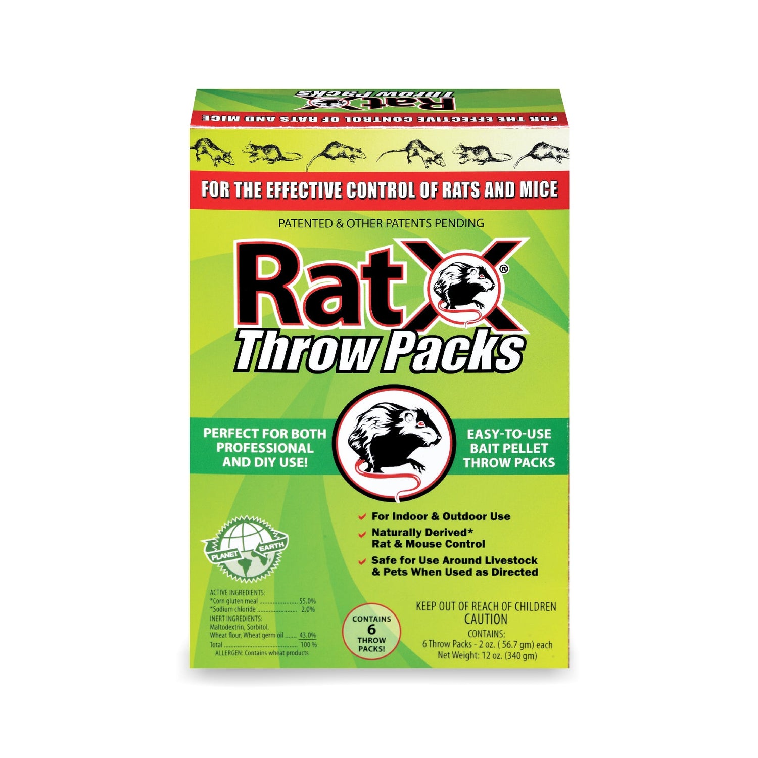 RatX Throw Packs: Convenient & Safe Rat Control