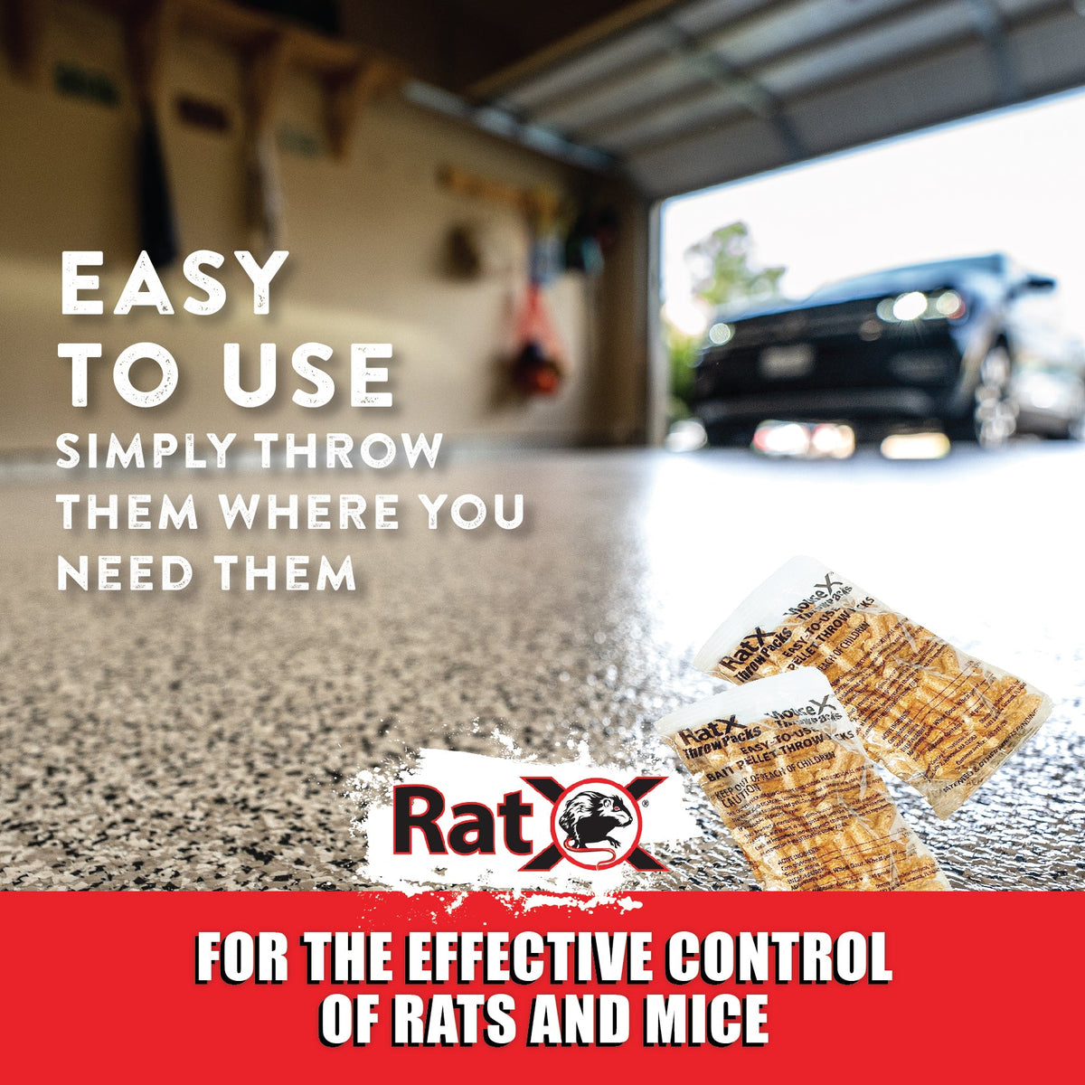 RatX Throw Packs: Convenient & Safe Rat Control