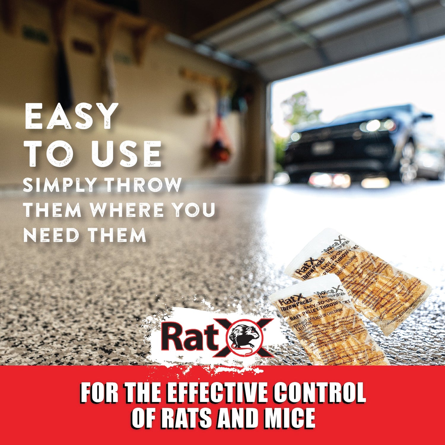 RatX Throw Packs: Convenient & Safe Rat Control