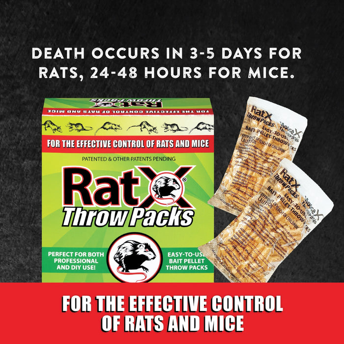 RatX Throw Packs: Convenient & Safe Rat Control