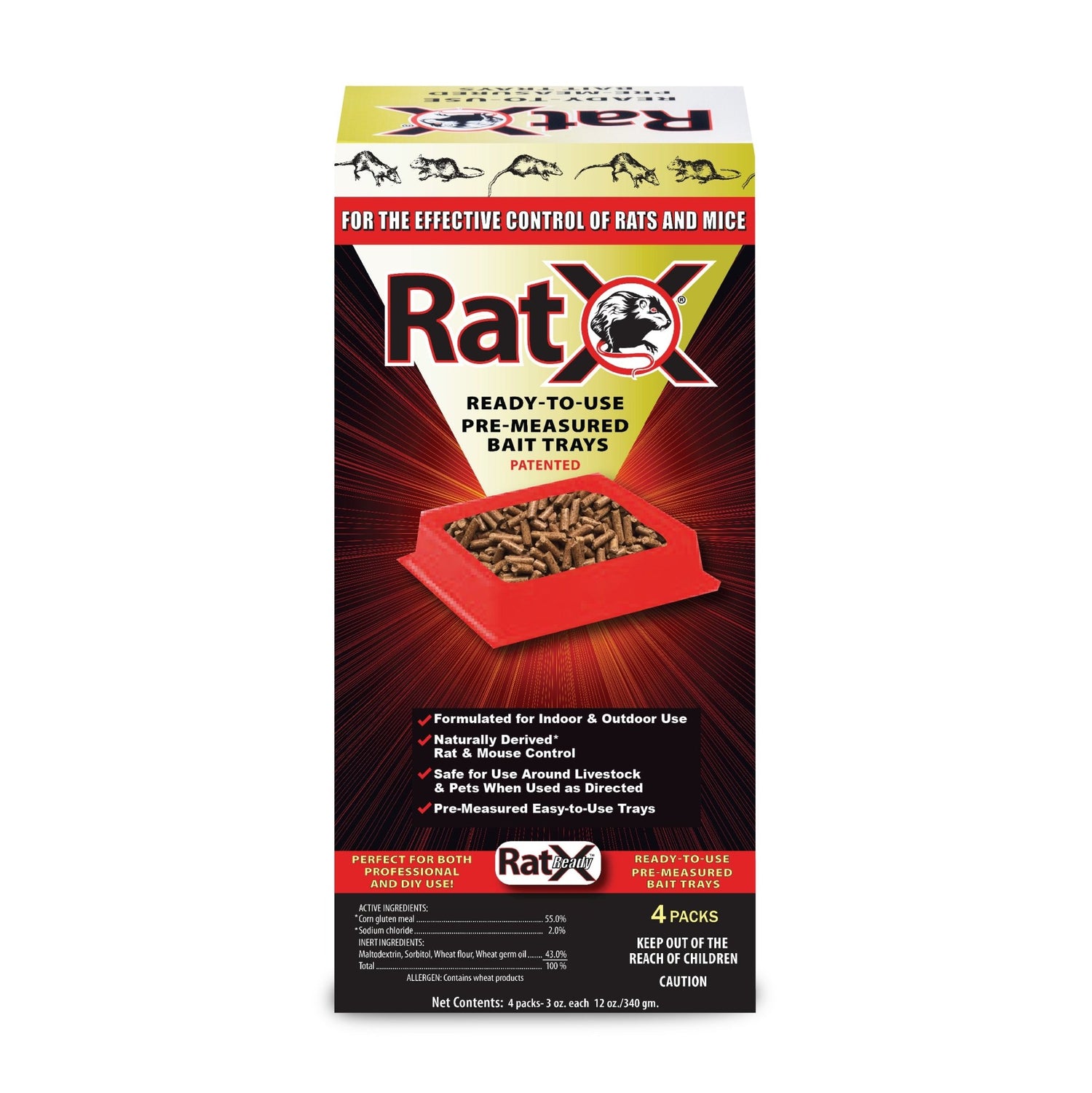 RatX® Ready Trays: Premeasured Bait Trays for Effective Rat Control