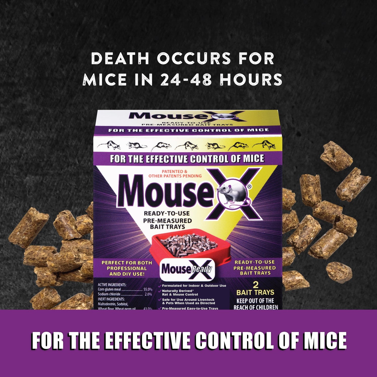 MouseX® Ready Trays - Safe and Effective Pest Control