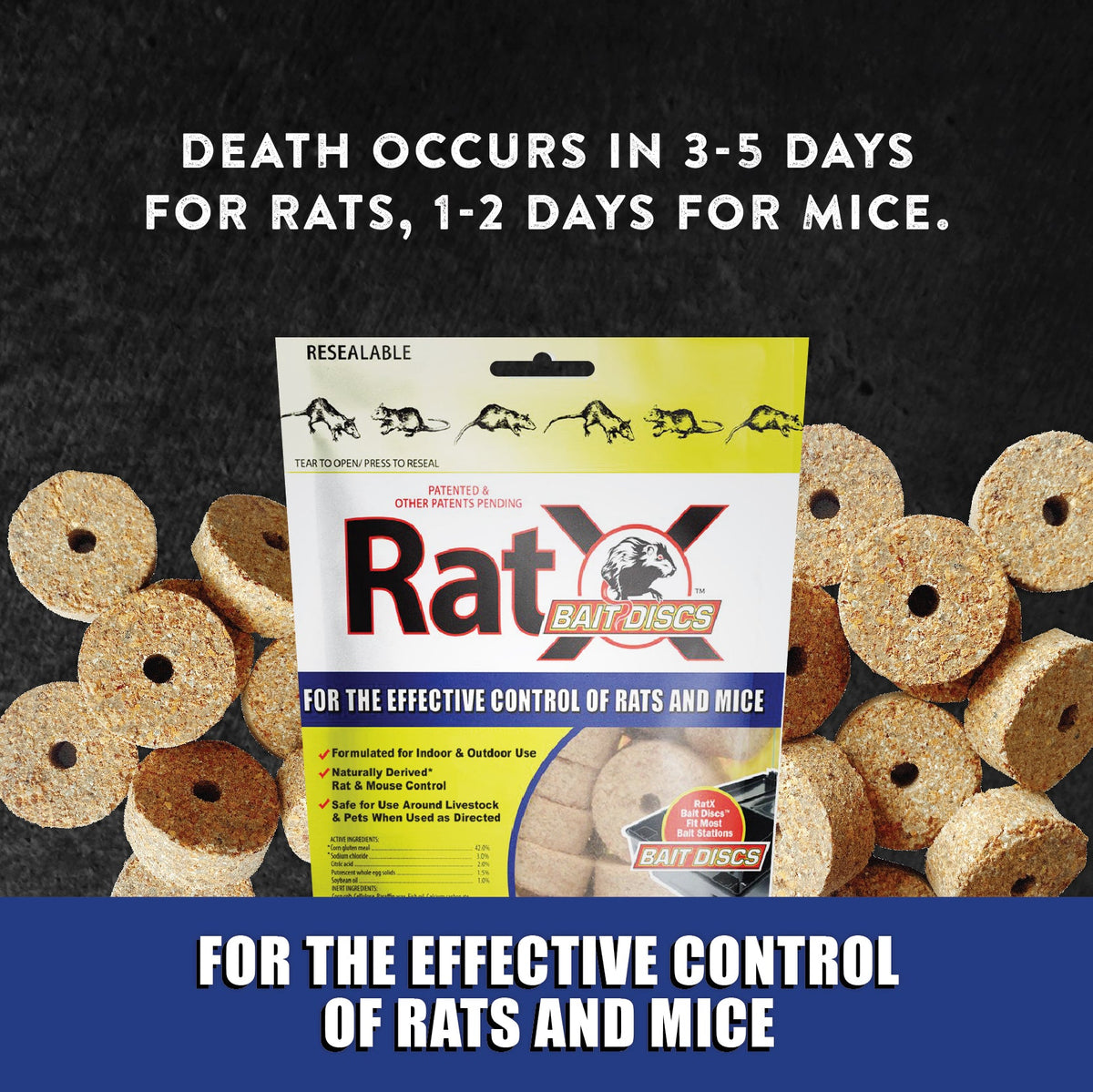RatX Bait Discs: Effective & Safe Rat Control