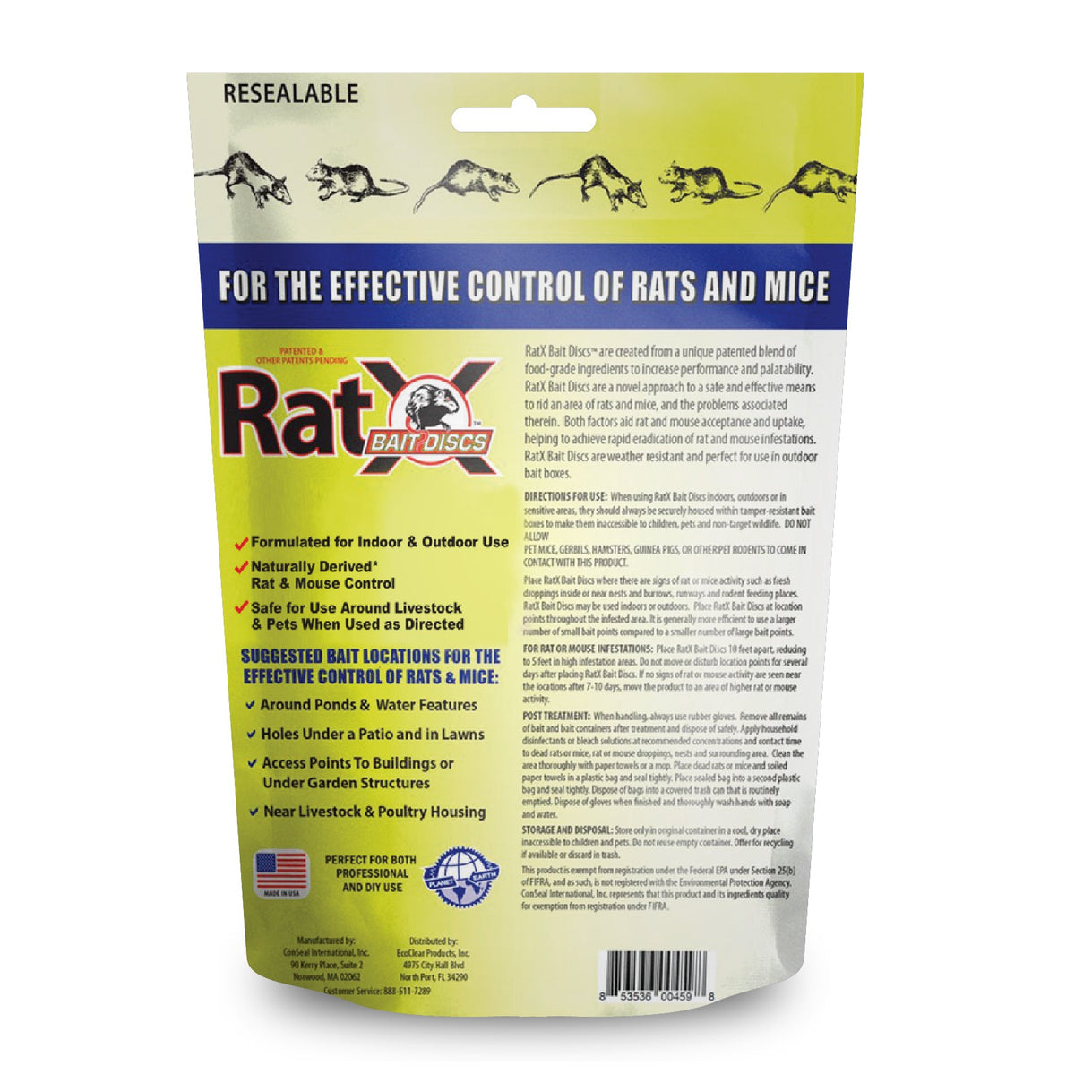 RatX Bait Discs: Effective & Safe Rat Control