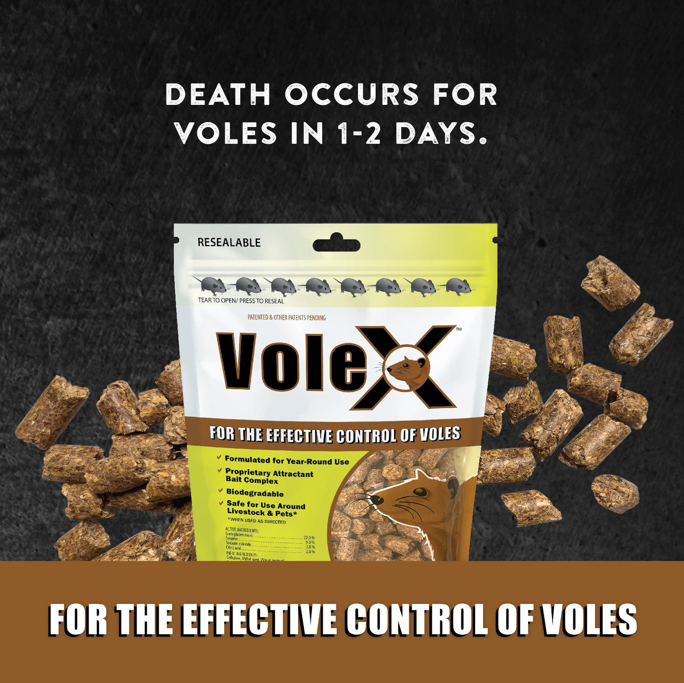 VoleX: Safe & Eco-Friendly Vole Control | EcoClear Products